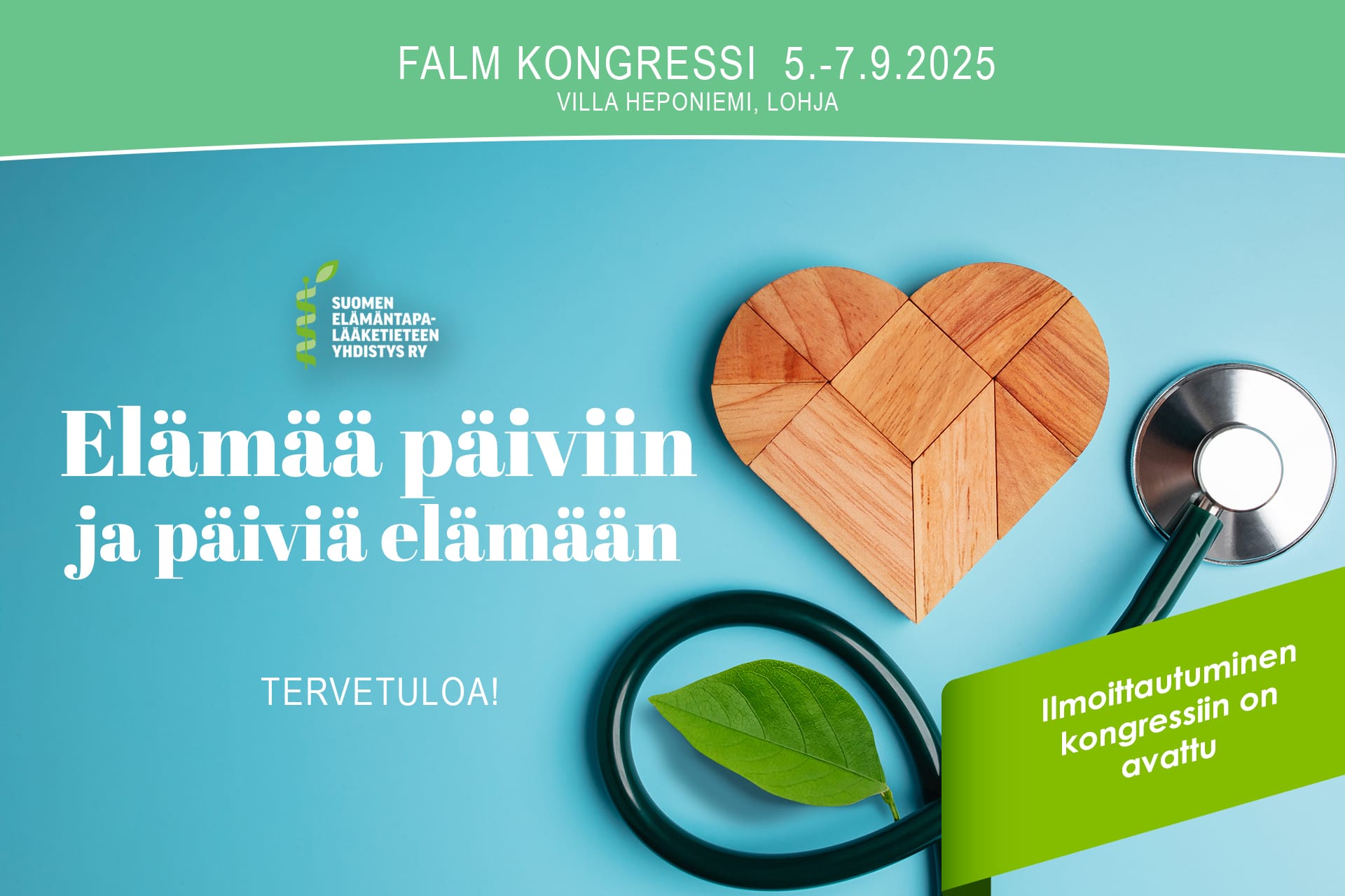 FALM kongressi 5.-7.9.2025 - Suomen Elämäntapalääketieteen Yhdistys Ry